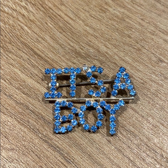 Jewelry | Its A Boy Brooch | Poshmark